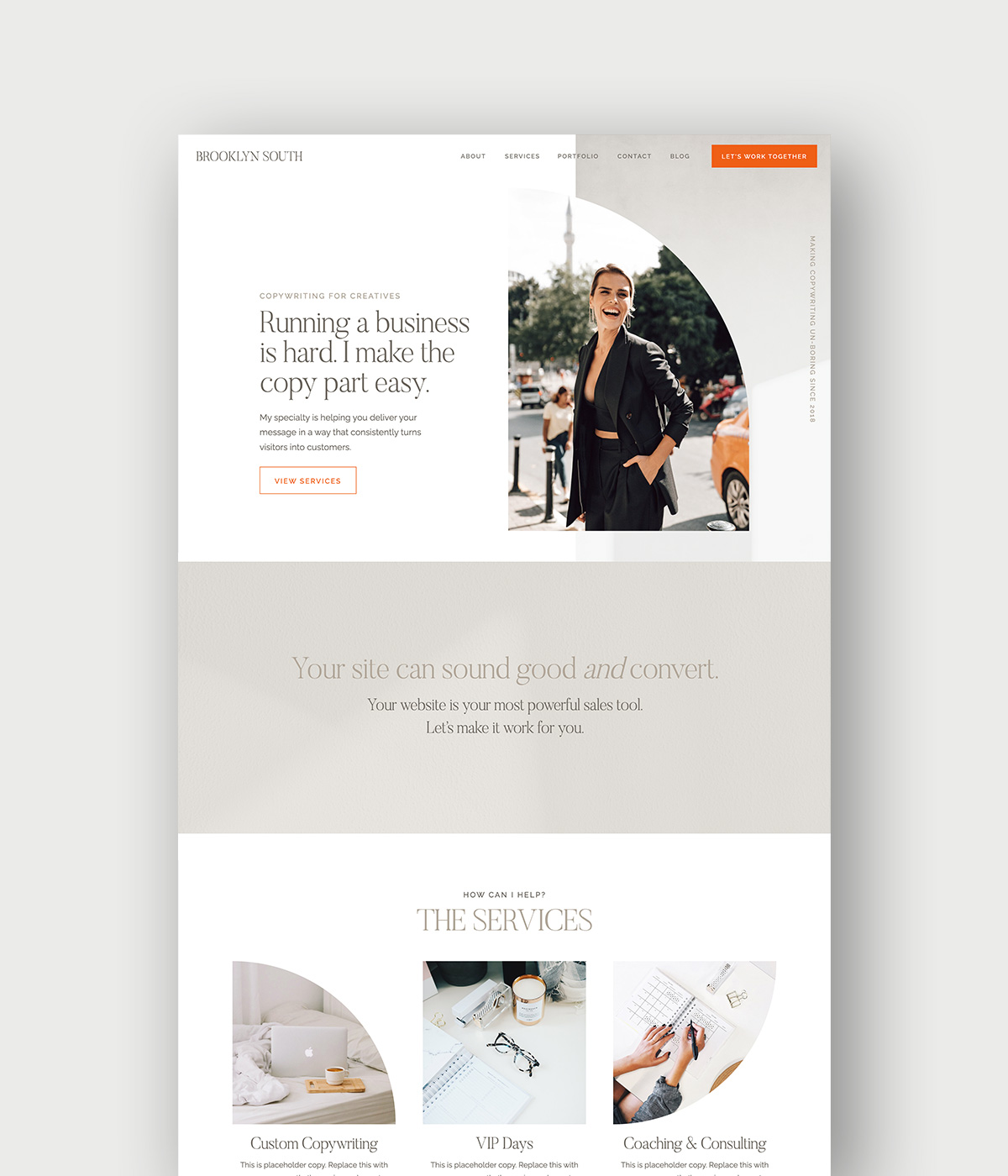 Brooklyn South - Showit Website Template | Hey Hello Studio